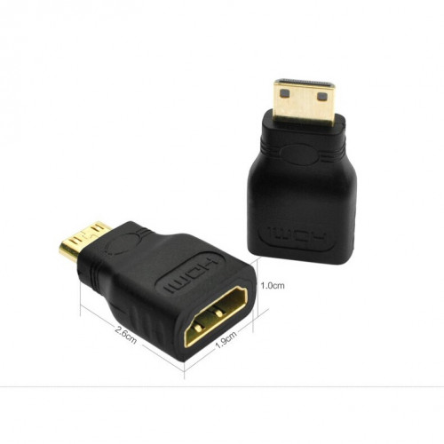 Mini HDMI Male to HDMI Female Type A Adapter หัวแปลงสาย Hdmi เป็น Mini ...