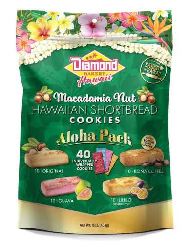 Diamond Hawaii Macadamia Nut Hawaiian Shortbread Cookies 454g.