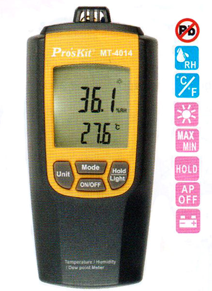 Temperature-Humidity-Dew Point Meter 007772