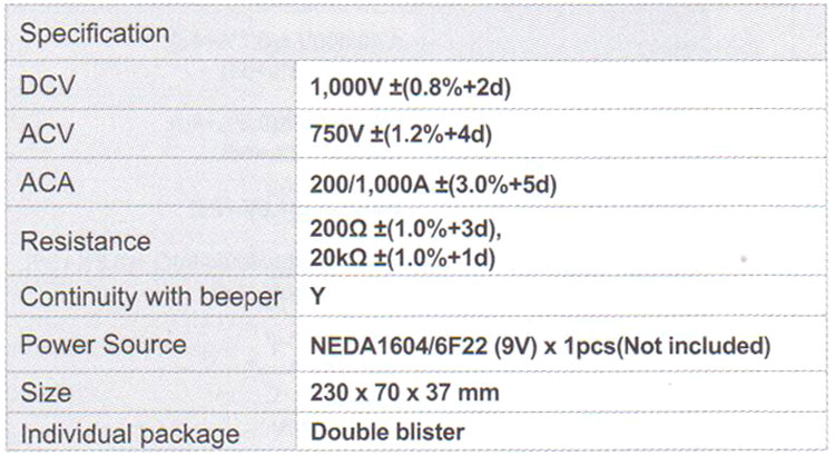 Hand Held Digital Clamp Meter 007768
