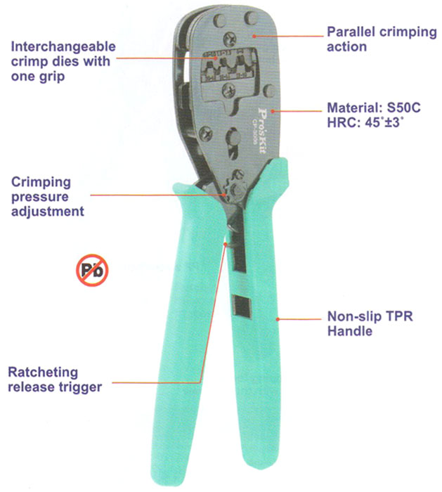 Parallel Action Crimping Tool 008013