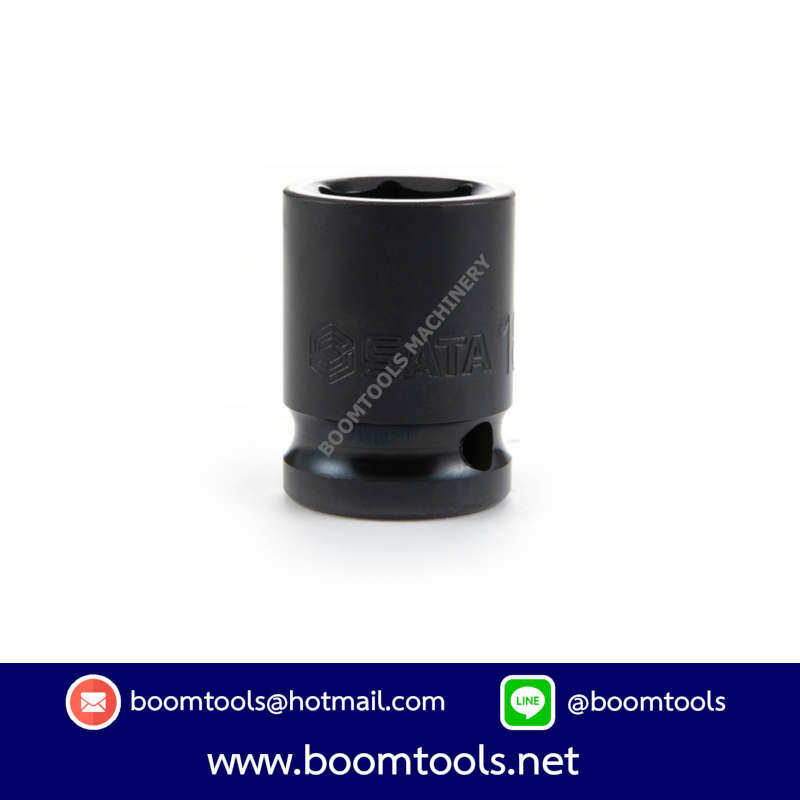 ลูกบ๊อกซ์ลมสั้น 4หุน 6เหลี่ยม 19mm SATA 012222