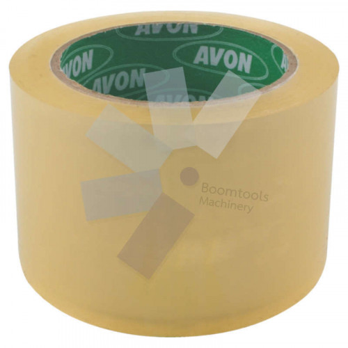 Avon Clear Polypropylene Low Noise Tape - 75mm x 66m AVN9815050K
