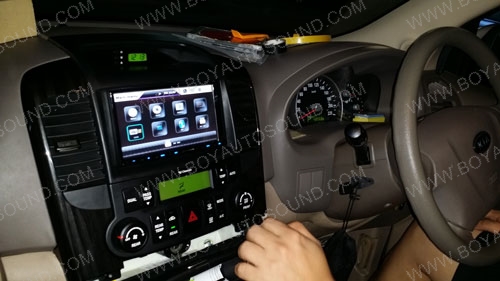 KIA carnival ติดตั้งเครื่องเล่น 2din KAMAZ ต้องการใช้งานแผนที่ ...