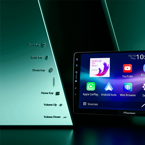 PIONEER DMH-AP6650BTหน้าจอขนาดใหญ่ WSVGA ขนาด 9 นิ้วจาก Pioneer ออกแบบ ...