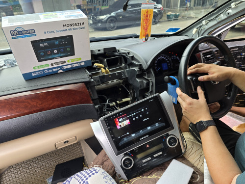 toyota camry 2016 เปลี่ยนจอแอนดรอยด์ตรงรุ่น monster spec ram6 rom 128 ...