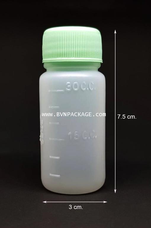 ขวดยาน้ำ30CC กลม