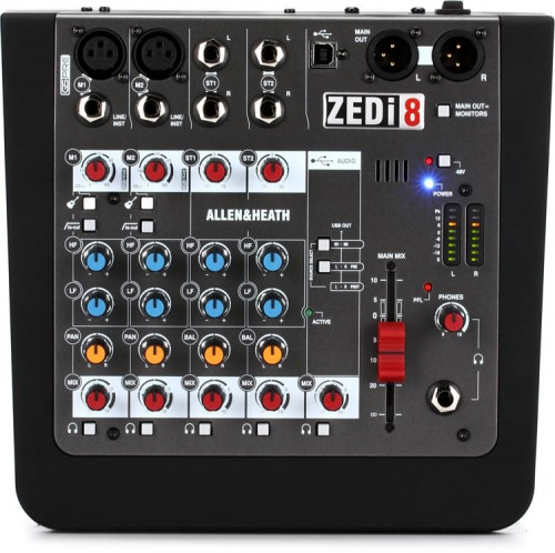 Allen&Heath ZEDi8 | มิกเซอร์ 8 Ch พร้อมอินเตอร์เฟส Hybrid compact mixer ...