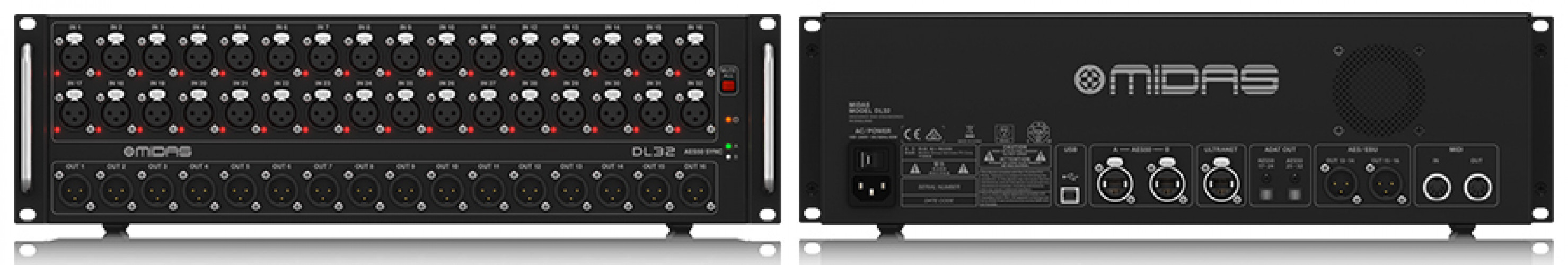 MIDAS DL32 STAGE BOX 32 INPUT 16 OUTPUT