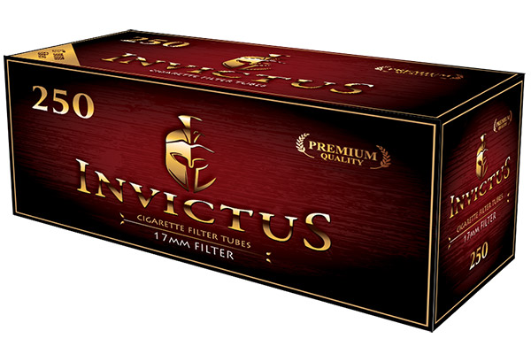 มวนเปล่า อินวิคตัส Invictus 250 มวน (17mm) 1ลัง (40กล่อง)