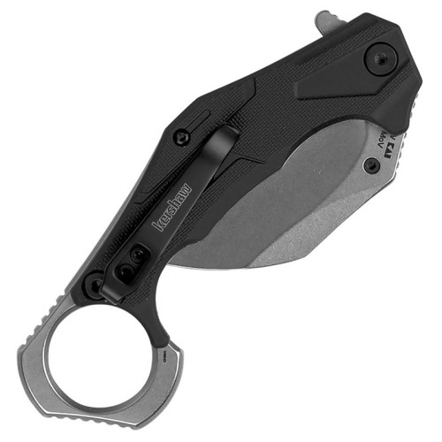 มีดคารัมบิท Kershaw Outlier Assisted Stonewashed Karambit Knife, Black ...