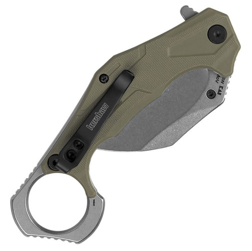 มีดคารัมบิท Kershaw Outlier Assisted Stonewashed Karambit Knife, OD ...