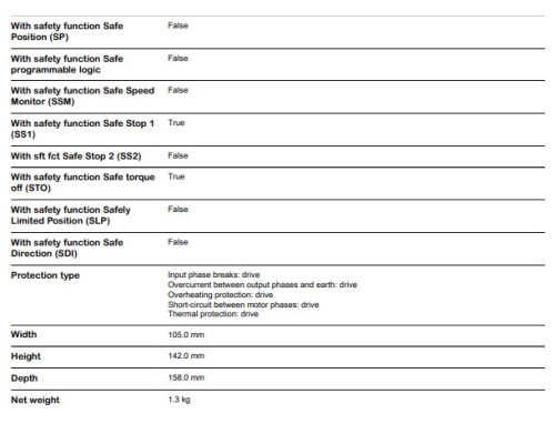 ATV320U11N4C Variable speed drive, Altivar Machine ATV320, 1.1 kW, 380 ...