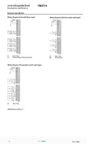 TM3TI4 Analog input module, Modicon TM3, 4 / temperature inputs (screw) 24 VDC