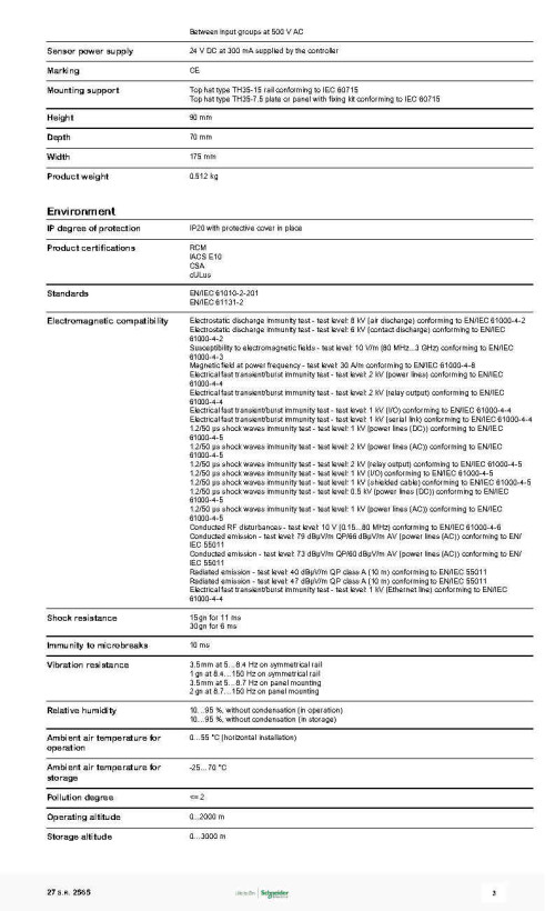 TM200CE40R controller M200 40 IO relay+Ethernet