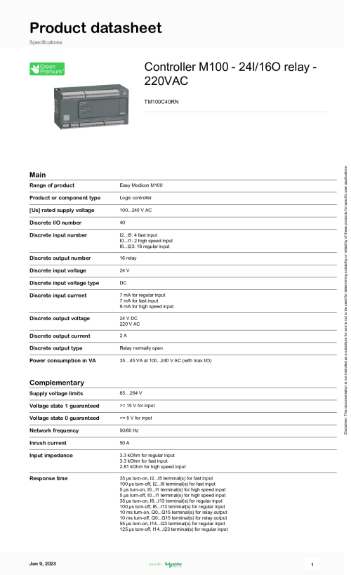 TM200C16R controller M200 16 IO relay