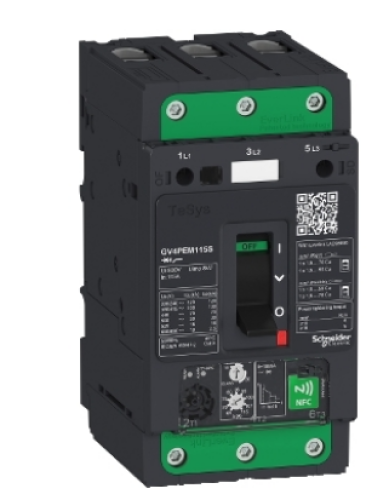GV4PEM02N Motor circuit breaker, TeSys GV4, 3P, 2A, Icu 50kA, thermal ...