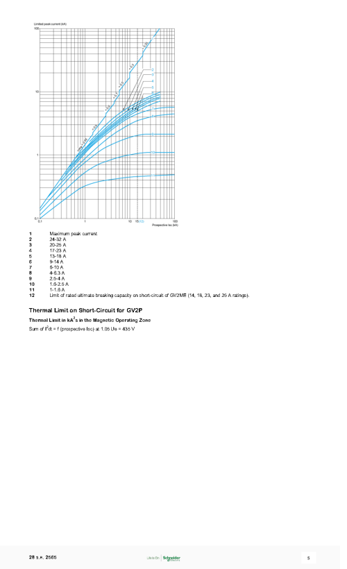 GV2P14 Motor circuit breaker,TeSys Deca,3P,6-10A,thermal magnetic,screw ...