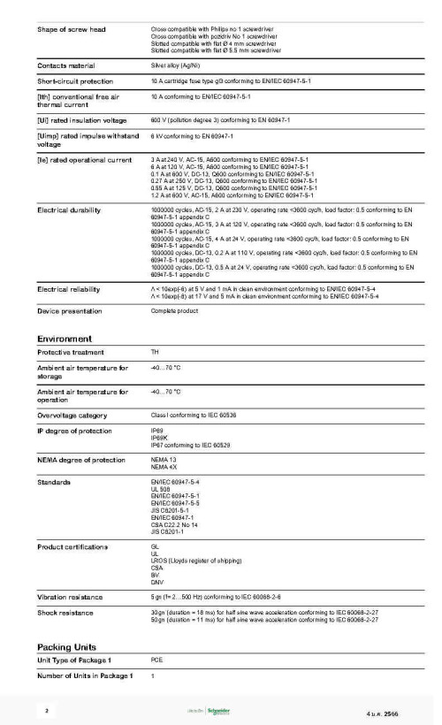 XB4BD33 Selector switch, Harmony XB4, metal, black, 22mm, 3 positions ...