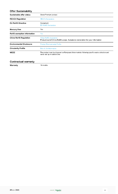GV2P14 Motor circuit breaker,TeSys Deca,3P,6-10A,thermal magnetic,screw ...