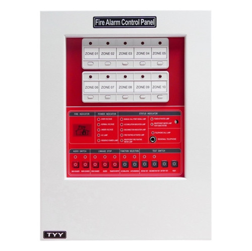 TYY YF3-0005 Fire Alarm Control Panel ,5-Zone Steel Enclosure