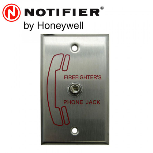 NOTIFIER FPJ Fireman’s Phone Jack on a single gang plate