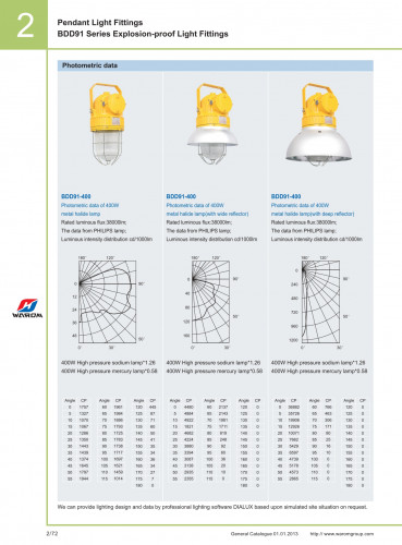 WAROM BDD91 Series Explosion-proof Light Fittings