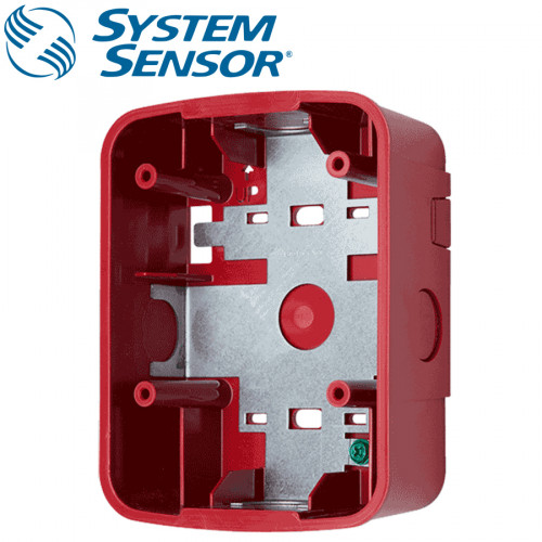 SYSTEMSENSOR SBBRL Wall Surface Mount Back Box, Red