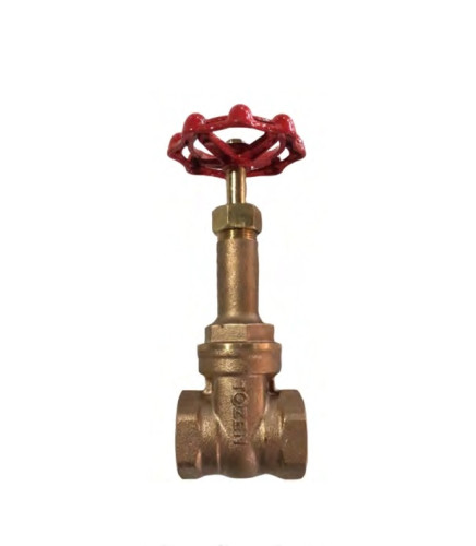 TOZEN รุ่น R-GGV Bronze Gate Valve Rising, Screwed Bonnet Stem Size 1-1/4"