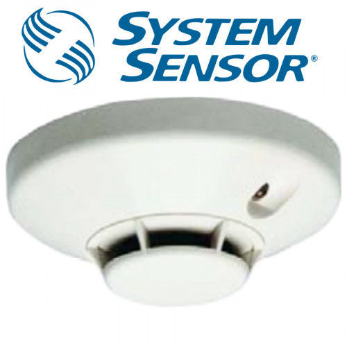 SYSTEM SENSOR Photoelectric Smoke Detector Plug-in Low-Profile Model ...
