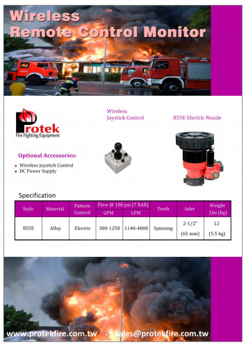 PROTEK 955 - Wireless Remote Control Monitor 1250 GPM