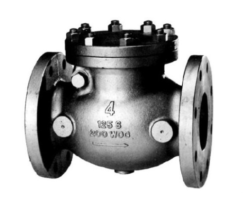 TOYO รุ่น 435AF Cast Iron Swing Check Valves Class125, 200psi Size 4"