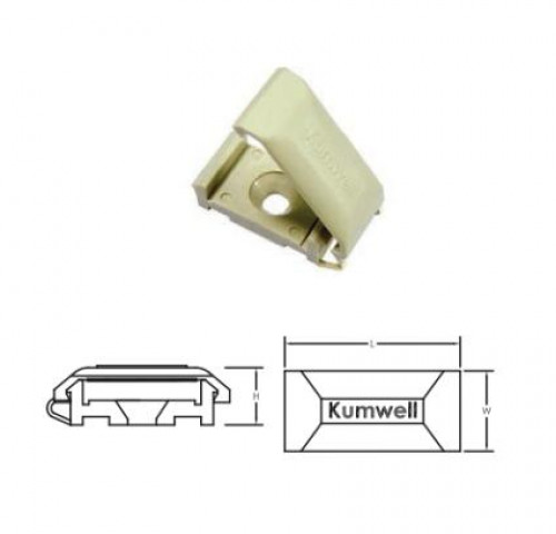 KUMWELL LNDCP 253PVC Non Metallic DC Clips PVC Tape Size 25x3 mm