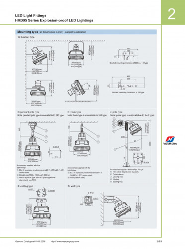 WAROM HRD95 Series Explosion-proof LED Lightings