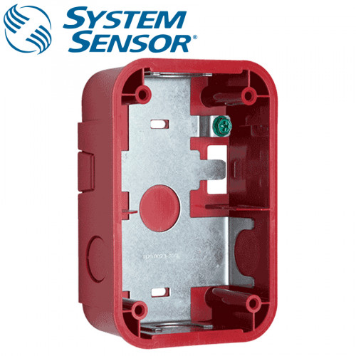 SYSTEMSENSOR SBBGRL Wall Surface Mount Back Box Compact, Red