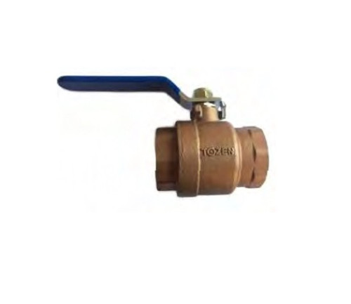 TOZEN รุ่น GBV Bronze Ball Valve Full Port Flow Passage, PTFE Seats Class600 Size 1-1/2"