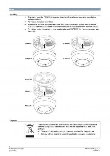 SIEMENS Alarm Sounder/ Beacon Cerberus Pro model FDS229-R