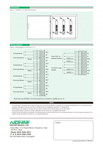 O/P Module 4 Circuit รุ่น FRRJ001A-Y-S ยี่ห้อ NOHMI