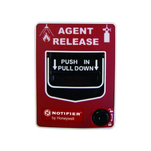 NOTIFIER NBG12LR Dual action lexan Releasing Station red Terminal block ...