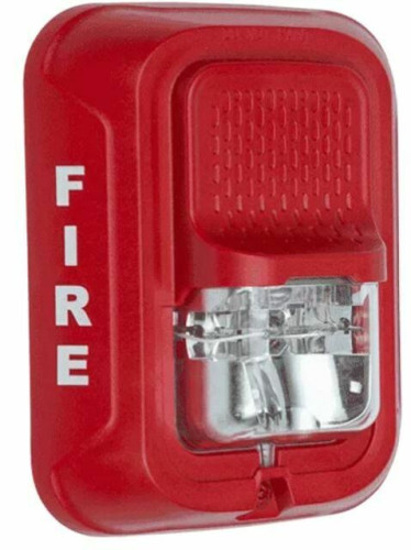 SYSTEMSENSOR P2GRL 2 Wire Horn/Strobe, Selectable Candela, Wall, Red ...