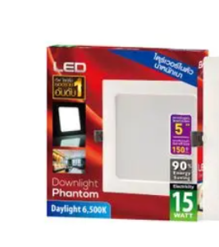 EVE โคมDOWNLIGHT LED PHANTOM หน้าเหลี่ยม 15W DAYLIGHT