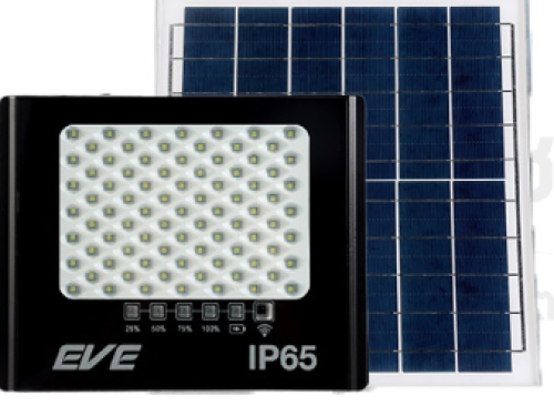 EVE โคมSOLAR LED ฟลัด รุ่น คอมป์ 200W DAYLIGHT พร้อมรีโมท