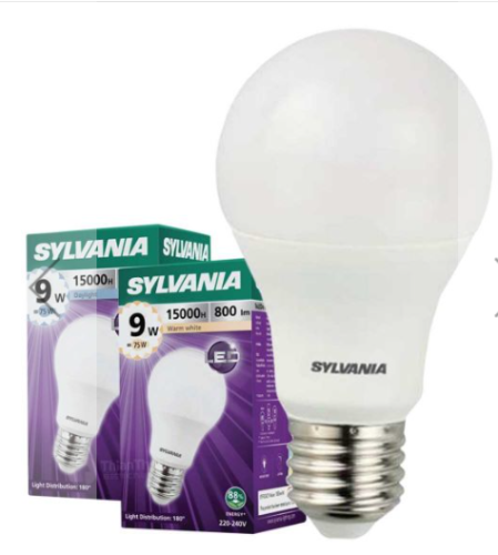 SYLVANIA หลอด LED รุ่น TOLEDO Basic Plus A60 9W 865 E27