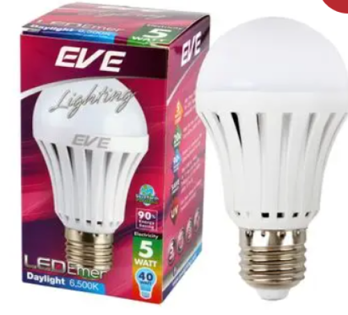EVE หลอดLED A60 EMER 5W DAYLIGHT E27