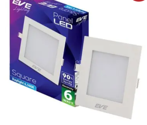 EVE โคมPANEL LIGHT LED หน้าเหลี่ยม6W DAYLIGHT