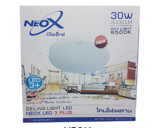 NEOX โคมเพดาน ขนาด14นิ้ว รุ่น M413 30W 3000LM DAYLIGHT (บรรจุ10)