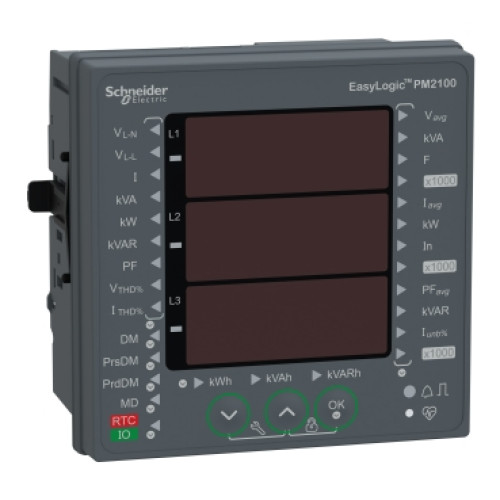 PowerLogic PM8000 - PM8244 DIN rail mount meter + Remote display - int ...