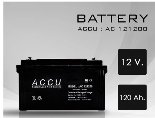 CTL BATTERY ACCU รุ่น AC 121200 12V. 120Ah.
