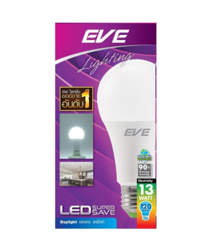 EVE หลอด LED A60 SUPER SAVE 13 วัตต์ DAYLIGHT E27