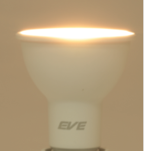 EVEหลอด LED MR16 ปรับหรี่แสง 220V 7W WARMLIGHT GU5.3 38องศา